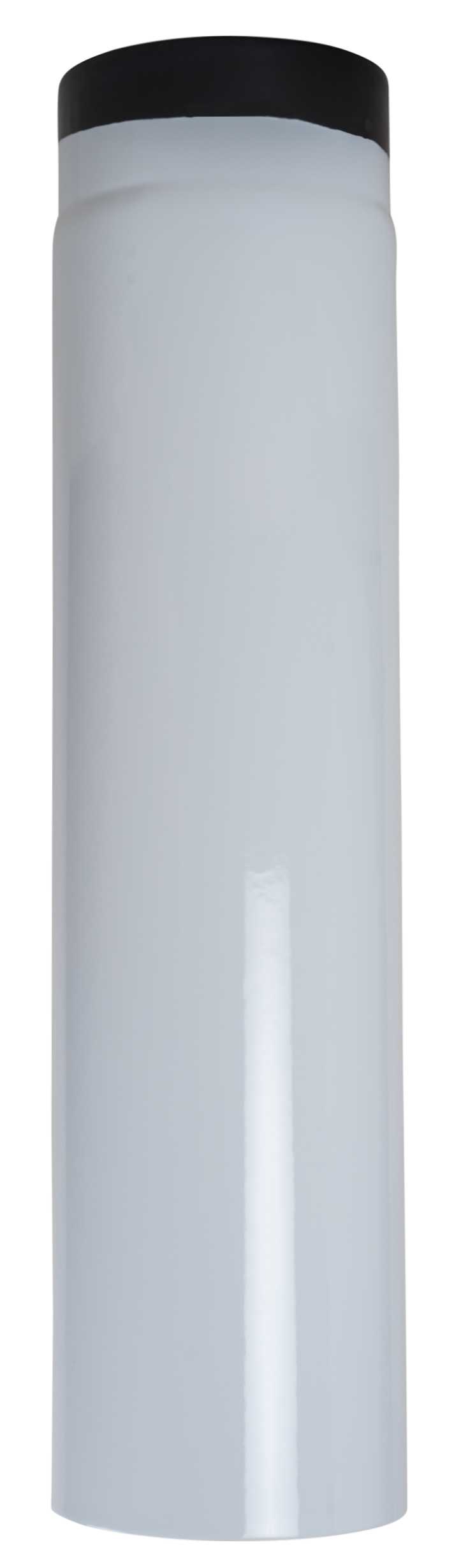 Ofenrohr DN 120 mm weiß emailliert 1,00 m Länge hq